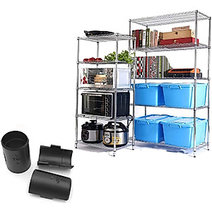 Wire Shelf Clips, Wire Shelving Shelf Lock Clips 25 Pairs 50 Pieces for 3/4" Post,Shelving Sleeves, Fits with Thunder Group, Alera, Honey Can Do, Eagle, Regency, Metro