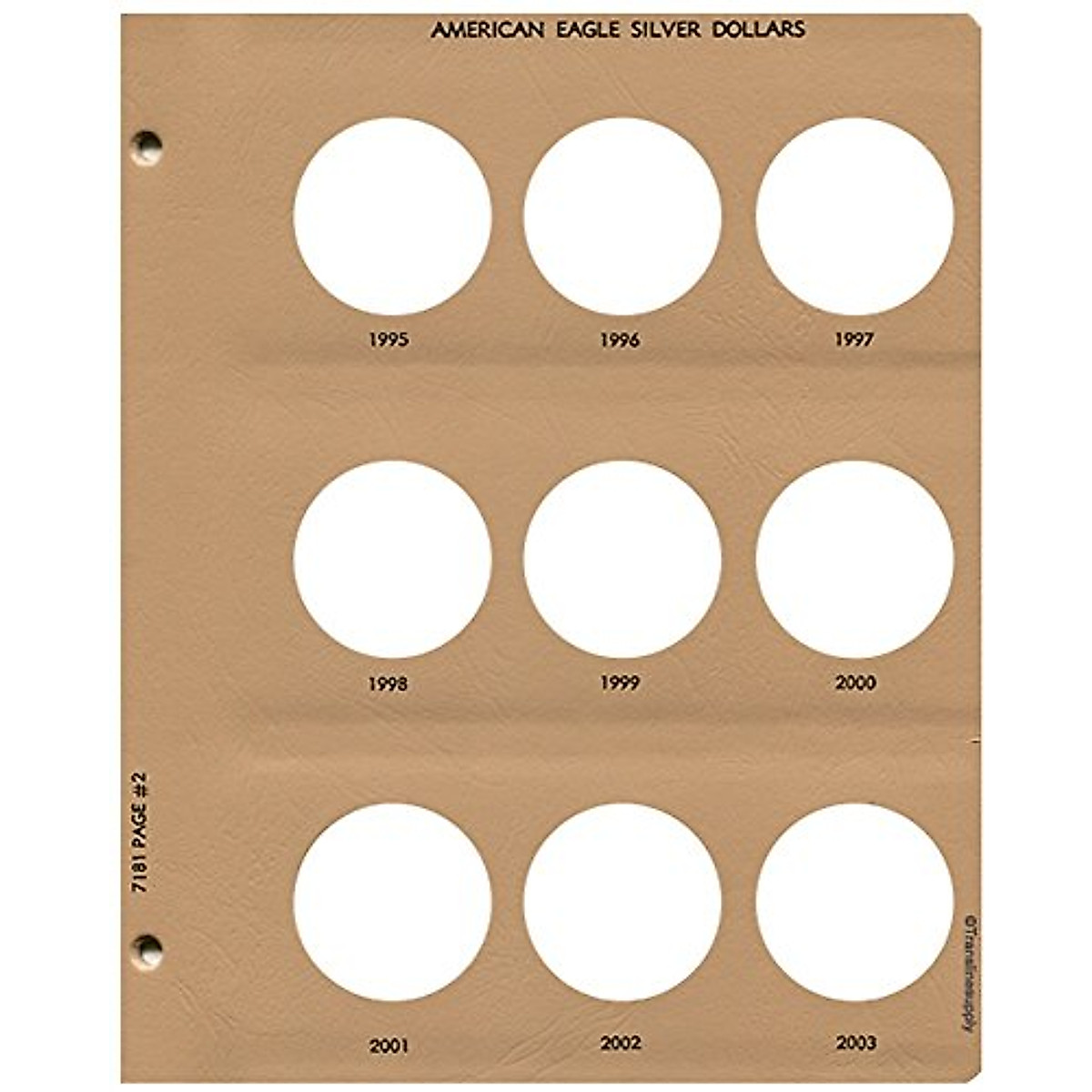 Dansco US American Silver Eagle Coin Album 1986 to Date with Slipcase #7181