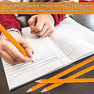 400 Pcs Yellow Pencils Unsharpened Wood Pencils Bulk with Erasers 2 HB Pencil Wood Cased for Kids Teacher Students Office School Classroom Supplies