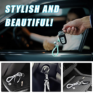 Ziciner Bling Crystal Car KeyChains for Women & Girls, Car Key Chain Glitter Key Ring, Universal Bling Key Chain Accessories (Green)