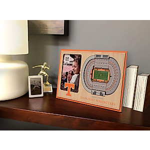 YouTheFan NCAA Tennessee Volunteers 3D StadiumView Picture Frame - Neyland Stadium, 12" x 8"