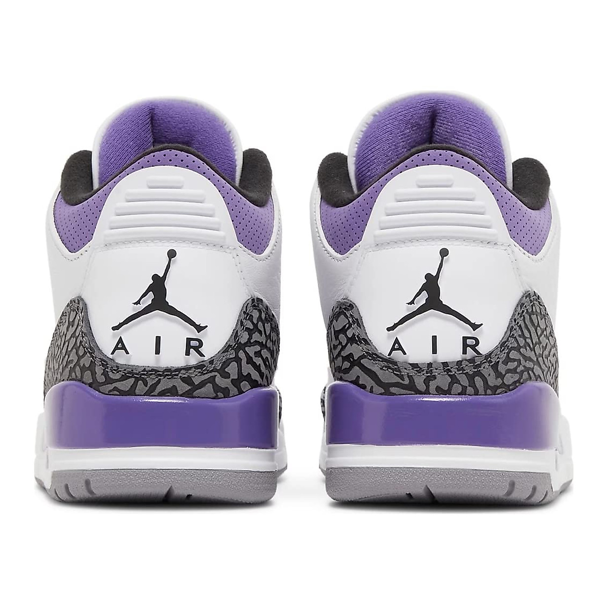 Nike Men's Air Jordan 3 Retro Basketball Shoes, White/Black-dark Iris-cement G, 9.5