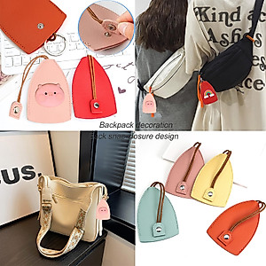 DIOWUS Car Key Case, Cute Fruits PU Leather Key Bag Creative Pull-Out Cute Large-Capacity Car Key Case Car Keychain Pouch Sleeve (Large pattern)