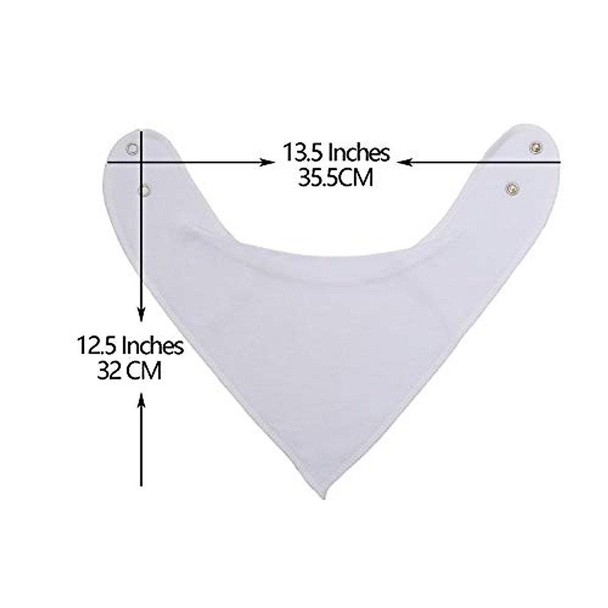 Maiwa Black White Cotton Bandana Snap Drool Bibs for Baby Girls Boys for Drooling eating Teething for 12 Pack