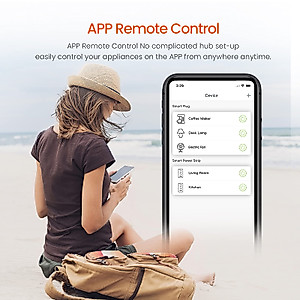 Tenda Beli Smart Plug SP6（15A|1.8KW)-Mini Smart Home WiFi Outlet | Works with Alexa Echo&Google Assisstant | Remote Control | Reliable WiFi Connection | ETL/FCC Listed | No Hub Required,White,1-Pack
