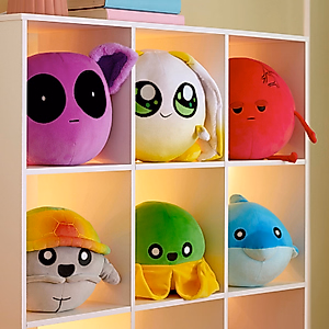 Doomlings - NAT (Nocturnal) Plushie, 10" Squishy Raccoon Cat Plush Toy, Stuffed Animal | Adorable Kawaii Soft Plush Pillow, Cute Plushie, Birthday Gifts for Girls and Boys