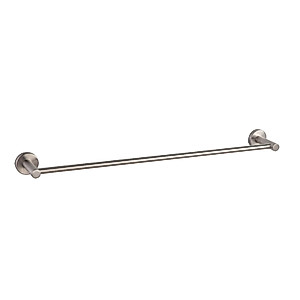 Brushed Round Base Towel Rack Paper Towel Holder Toilet Brush Single Rod Double Lever Single Hook, Double Coat Hook