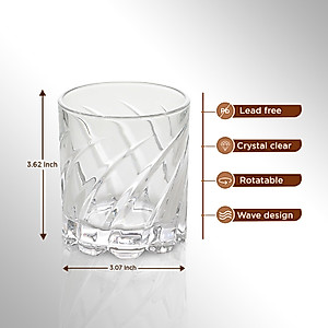 TEAVAS Whiskey Glass Gift Set with Drinking Glasses, Metal Ice Balls, Coasters & Ice Tongs - Bar Glasses for Scotch & Bourbon - Bartender Kit - Birthday Gifts for Friends & Family