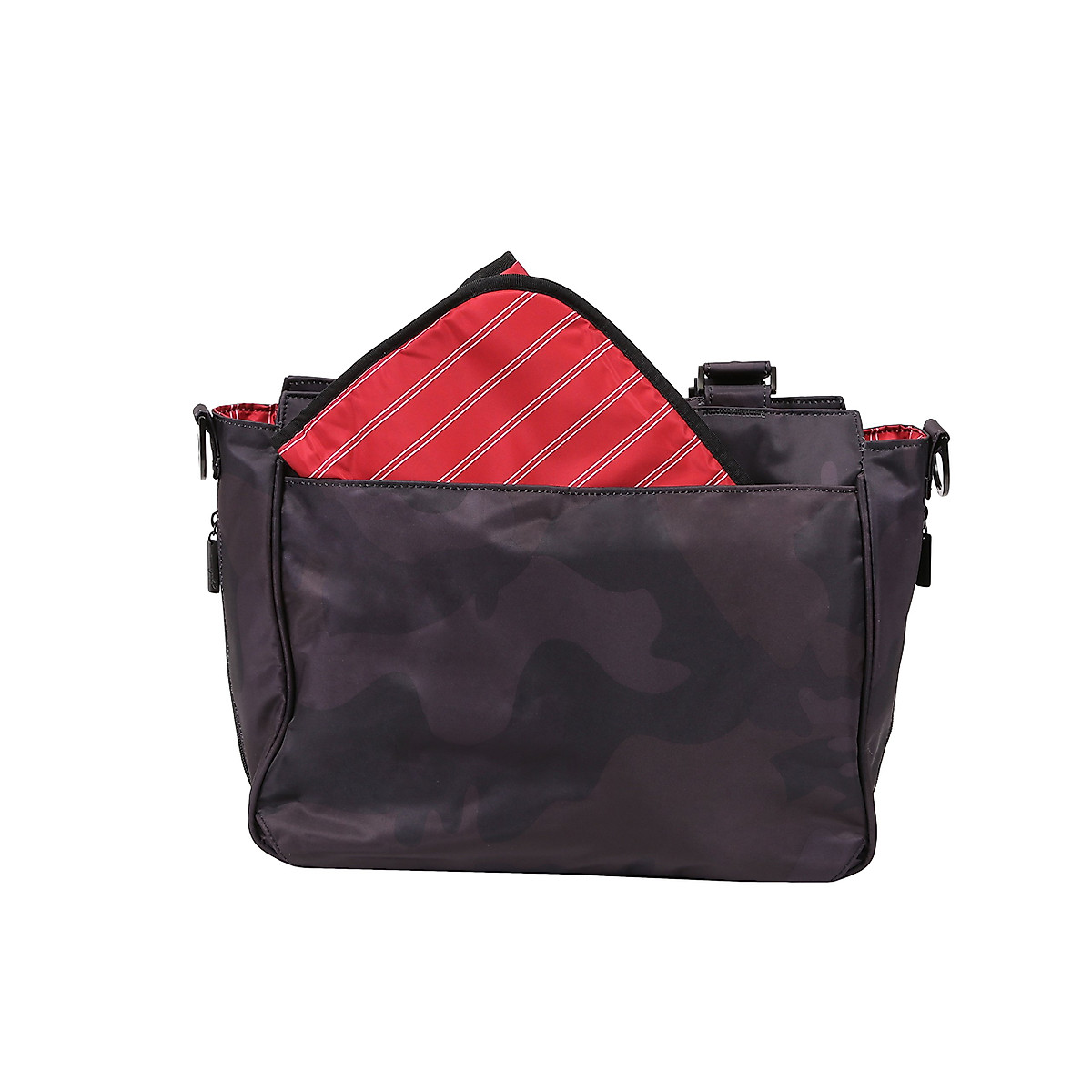 JuJuBe Be Classy Structured Multi-Functional Diaper Bag/Purse, Onyx Collection - Black Ops