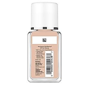 Neutrogena SkinClearing Oil-Free Acne and Blemish Fighting Liquid Foundation with Salicylic Acid Acne Medicine, Shine Controlling, for Acne Prone Skin, 90 Warm Beige, 1 fl. oz