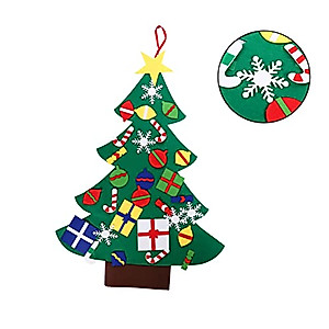Christmas Decoration for Kids Toddler Gift Kids Decor Xmas Gifts Christmas Tree Countdown Calendar Handmade Xmas Ornament Christmas Ornaments Felt Christmas Tree Home Door 3d