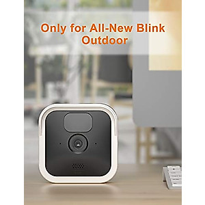 Blink Outdoor Camera Silicone Skin Cover, COOLWUFAN Anti-Scratch Protective Cover for All-New Blink Outdoor/Indoor – Wireless Camera System - Blink Outdoor Camera Best Accessories (White (3 Packs))