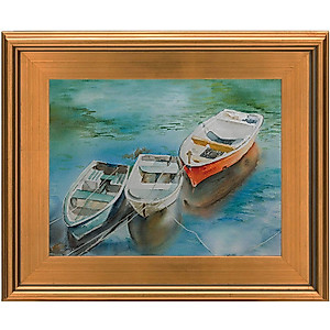 Creative Mark Plein Air Wooden Picture Frame - 16X20 Gold - Professional Single Frame for Art Panels, Stretched Canvas, Pictures and More, Glass and Backing not Included