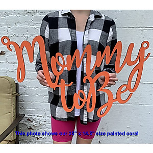 Mommy To Be Laser Cut Wording-Wooden Mommy To Be Sign