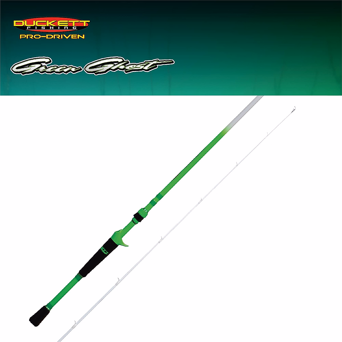 Duckett Fishing Green Ghost Casting 7'0" Durable Fishing Rod Med HVY Fast