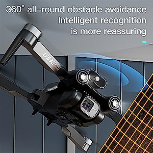 Mini Aerial Photography Drone for Kids with Brushless Motor - Foldable Remote Control Quadcopter with 1080P HD FPV Camera - Drone Toys with Altitude Hold, Headless Mode and One Key
