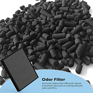 XBWW 2 Packs H13 True HEPA Replacement Filter Compatible with LEVOIT EverestAir Air Cleaner Purifier, Compare to Part # EverestAir-RF