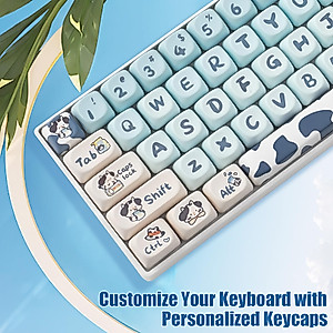 ZMX CIY68 Keyboard Kit,Hot Swappable 65% Mechanical Keyboard Wireless Bluetooth 5.0/2.4G Dual Mode Kit with ABS Shell Metal Positioning Plate Sound Insulation Mat for Windows/Android (White)