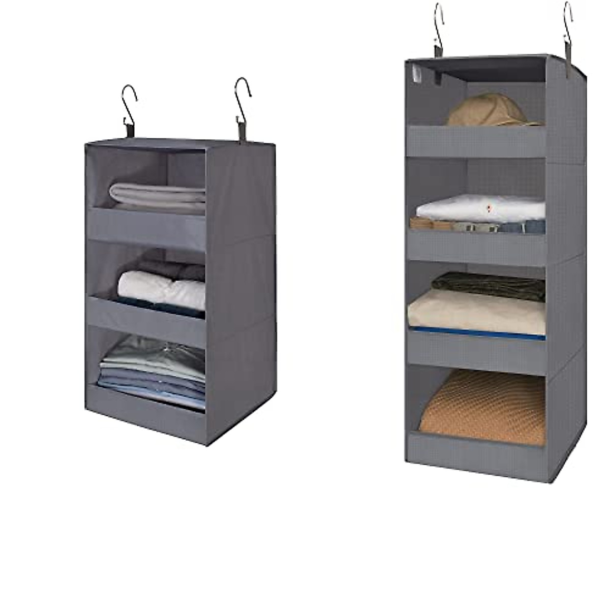 GRANNY SAYS Bundle of 1-Pack Hanging Organizer Closet & 1-Pack Hanging Closet Organizer