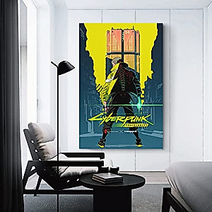 ChezMax Cyber Punk Edgerunners Anime Poster Poster Decorative Painting Canvas Wall Art Living Room Posters Bedroom Painting 12x18inch(30x45cm)