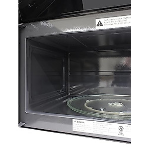 DUURA Elite DE161OTRSSS Microwave Oven Built-in 1000-Watts with 10 Power Levels Pre Settings and Express, Sensor and Speed Cooking and Silent Mode with Glass Turntable, 1.6-Cu.Ft, Metallic