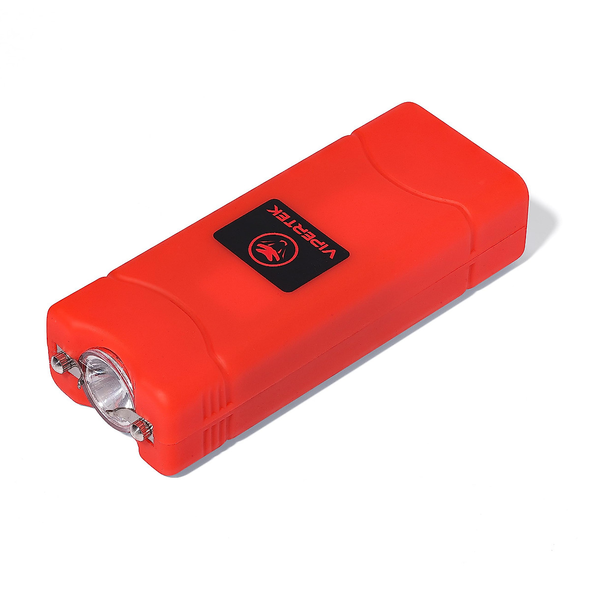 VIPERTEK VTS-881 Micro Stun Gun for Self Defense Rechargeable with LED Flashlight, Red
