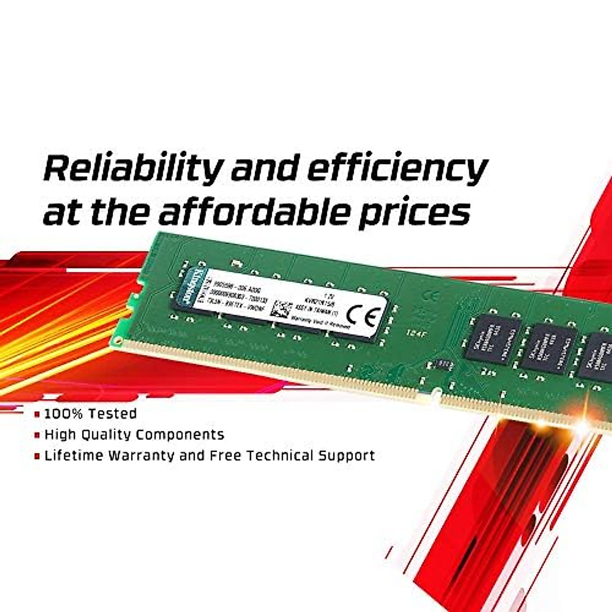 Kingston ValueRAM 32GB 3200MT/s DDR4 Non-ECC CL22 DIMM 2Rx8 1.2V KVR32N22D8/32 Desktop Memory