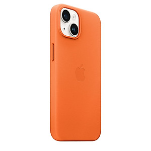 Apple iPhone 14 Plus Leather Case with MagSafe - Orange