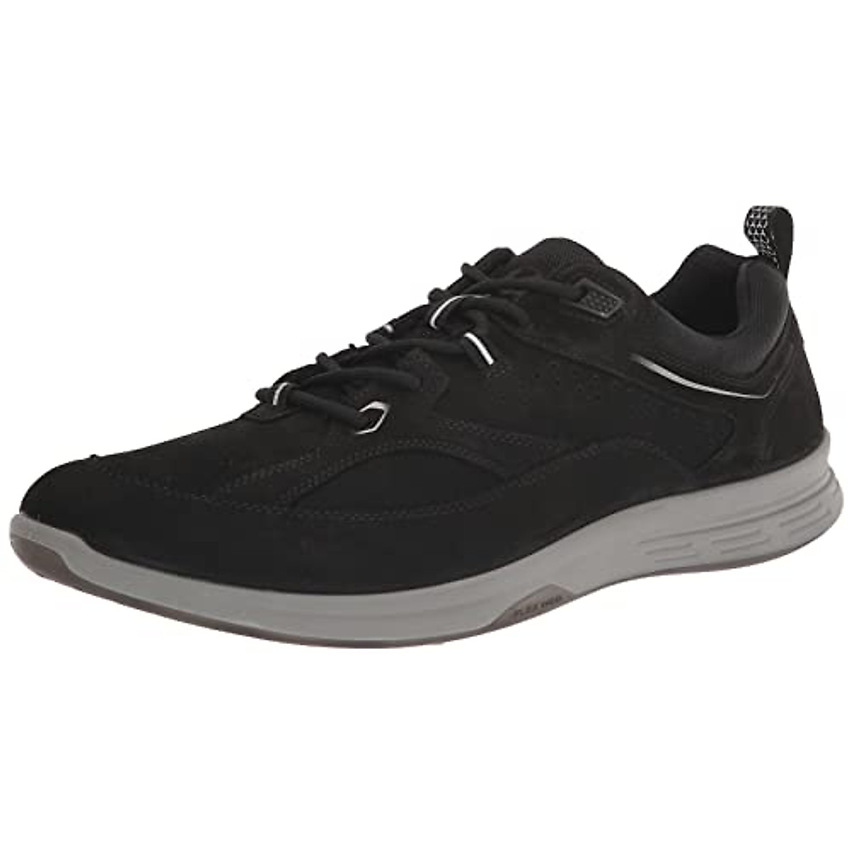 ECCO Men's Exceed Walking Sneaker Hiking Shoe, Black/Black Nubuck, 12-12.5