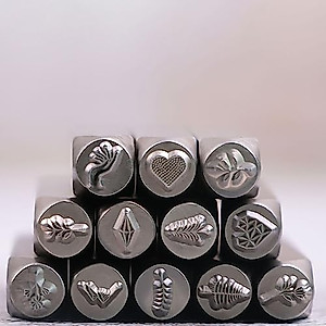 Flower Metal Stamp Tool for Jewelry, Custom Metal Stamps, Steel Punches with Your Business Logo, Metal Forging Touchmark Stamp, Custom Steel Hand Stamps, Custom Logo Metal Die