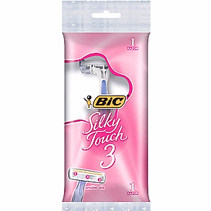 BIC Silky Touch 3 Women’s Disposable Razor, Assorted, 8 Count