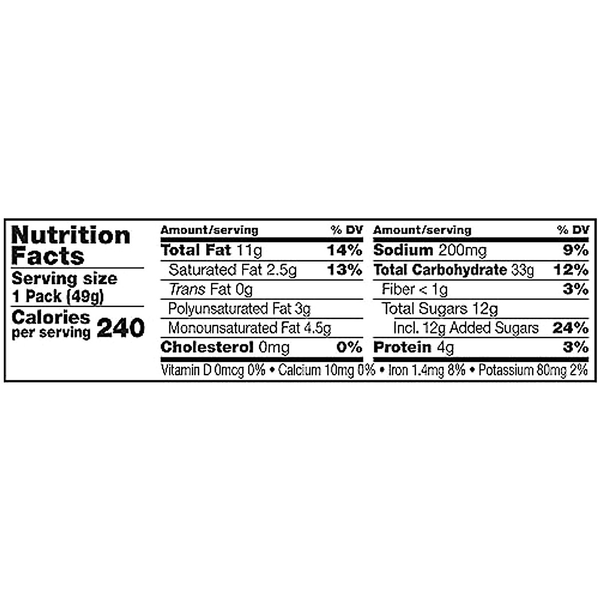 Lance Sandwich Cookies, Nekot Peanut Butter, 8 Individually Wrapped Packs, 6 Sandwiches Each