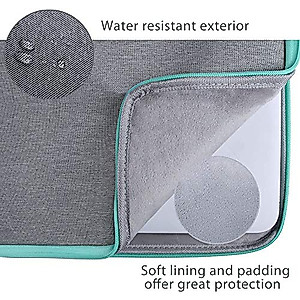 ProCase 14-15.6 Inch Laptop Sleeve Case Protective Bag, Ultrabook Notebook Carrying Case Handbag for MacBook Pro 16" 14" 15" 15.6" Dell Lenovo HP Acer ASUS Samsung Chromebook Computer -Light Grey