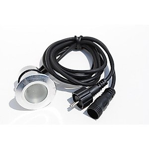 10 Pack White LED Light Deck Landscape Garden Lighting Kit with Transformer and Outdoor Photocell Dusk to Dawn Automatic Sensor