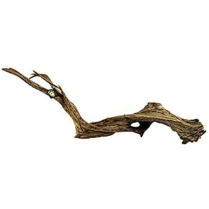 Galápagos (05287) Sinkable Driftwood Bed, Natural, Large/18-24"