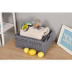 Elevon BalanceFrom Handmade Storage Baskets Organizer Bins, Set of 3