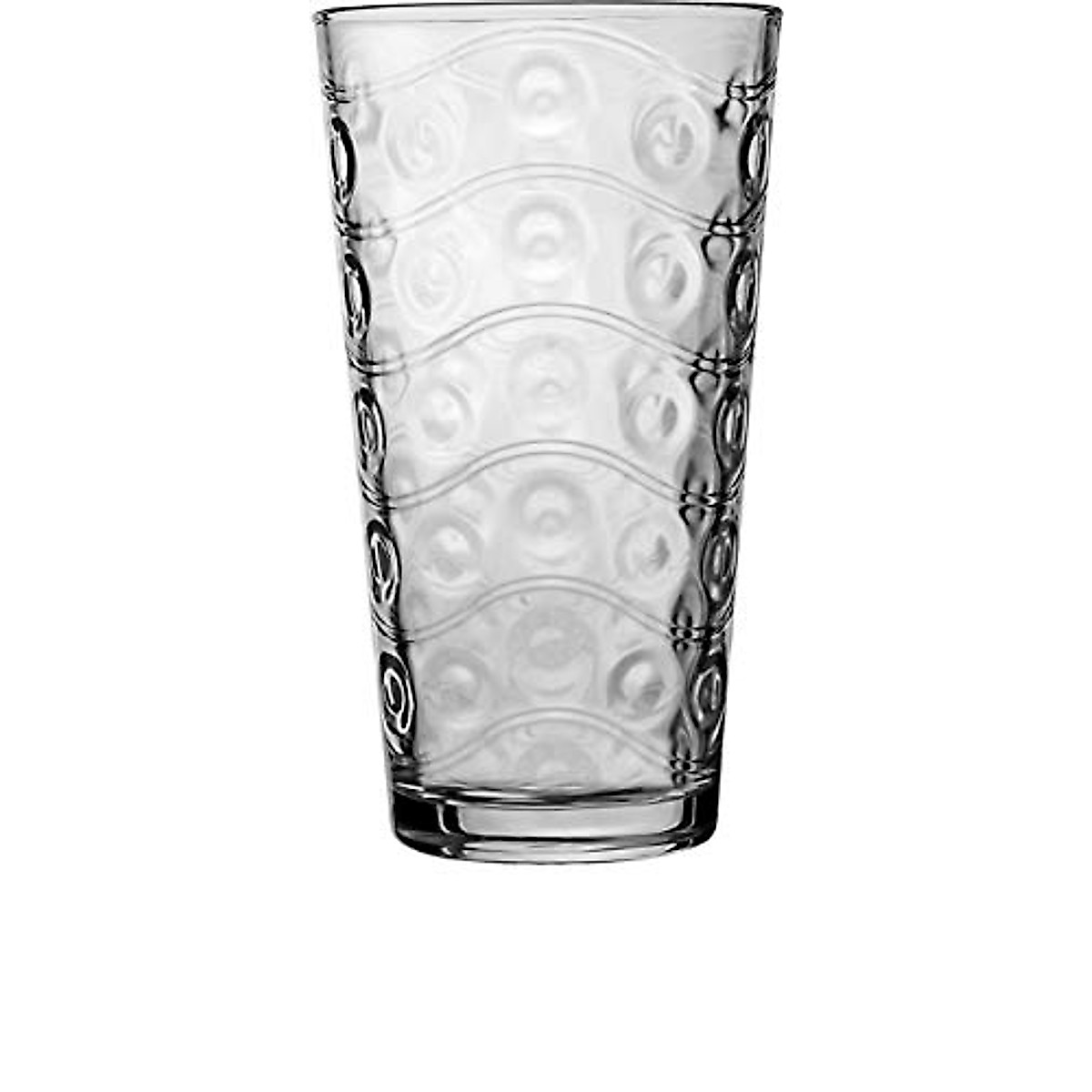 Circleware Cosmo Huge 12-Piece Glassware Set of Highball Tumbler Drinking Glasses and Whiskey Cups for Water, Beer, Juice, Ice Tea Beverages, 6-15.75 oz & 6-12.5 oz, Parade
