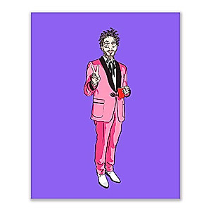 Blue River Post Malone Wall Art Decor Prints - Set Of 6 (8x10) Inch Poster Photos