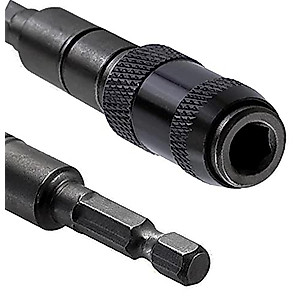 Yakamoz 2Pcs Pivoting Bit Tip Holder 1/4" Hex Quick Release Magnetic Knuckle Bits Holder Extender for Screwdriver Bits Drill Extension Attachment