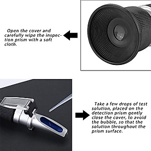 GLOGLOW Refractometer for Honey Moisture, Honey Refractometer Multipurpose Compact Portable for Bee Keeping Supplies