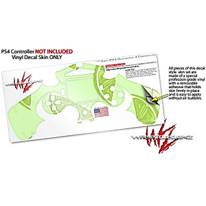 WraptorSkinz Vinyl Decal Skin Compatible with Sony PS4 Controller PlayStation 4 Original Slim and Pro Limes Green (Controller NOT Included)