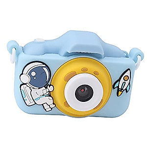 Jopwkuin Kids Camera, HD Digital Camera Timing Video Recording Multi Photo Frame AI Face Recognition 20MP for Boys and Girls Gift (Blue)