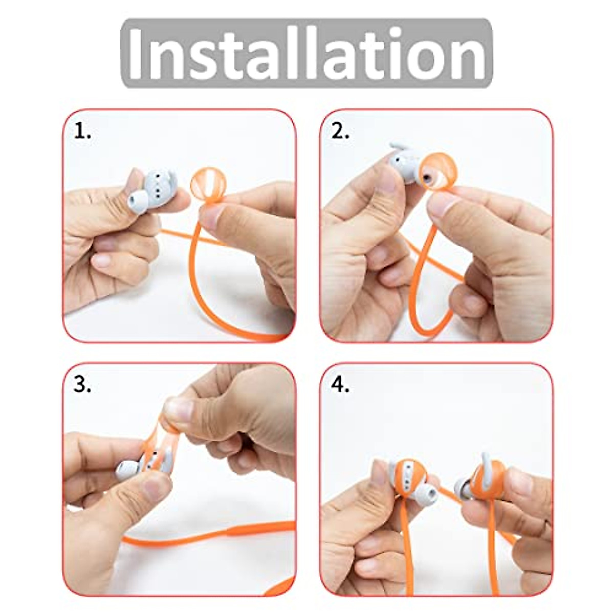 IiEXCEL Strap Memory Foam Tips Kit Compatible with Google Pixel Buds A-Series, Anti-Lost Soft Lanyard Neck Rope Cord Leash Comfortable Memory Foam Ear Tips Compatible with Pixel Buds A-Series