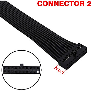 TeamProfitcom Small Mini USB 3.0 19/20 Pin Internal Low Profile Extension Header Adapter Cable for Motherboard 6 inches (2 Pack)