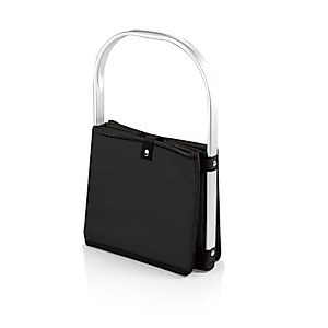 ONIVA - a Picnic Time brand Urban Basket Collapsible Tote, Utility Tote Bag, Folding Reusable Grocery Bag with Handle, (Black)