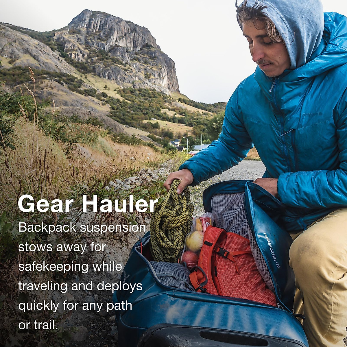 Osprey Transporter 90L Wheeled Travel Duffel Bag, Black, One Size