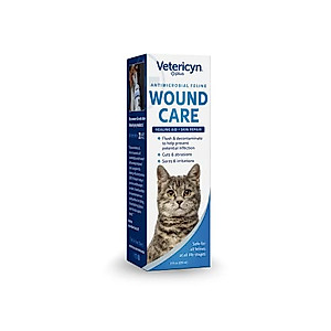 Vetericyn Plus Cat Wound Care Spray | Feline Healing Aid and Skin Repair for Wounds, Sores, and Abrasions, Provides Itch Relief for Cats Irritated Skin. 3 ounces
