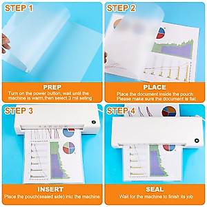 CAREGY Thermal Laminating Pouches, 300 Pack Laminating Sheets, 3 Mil, 9 x 11.5 Inches Lamination Sheet Paper for Laminator, Clear, Letter Size, Office and School Supplies