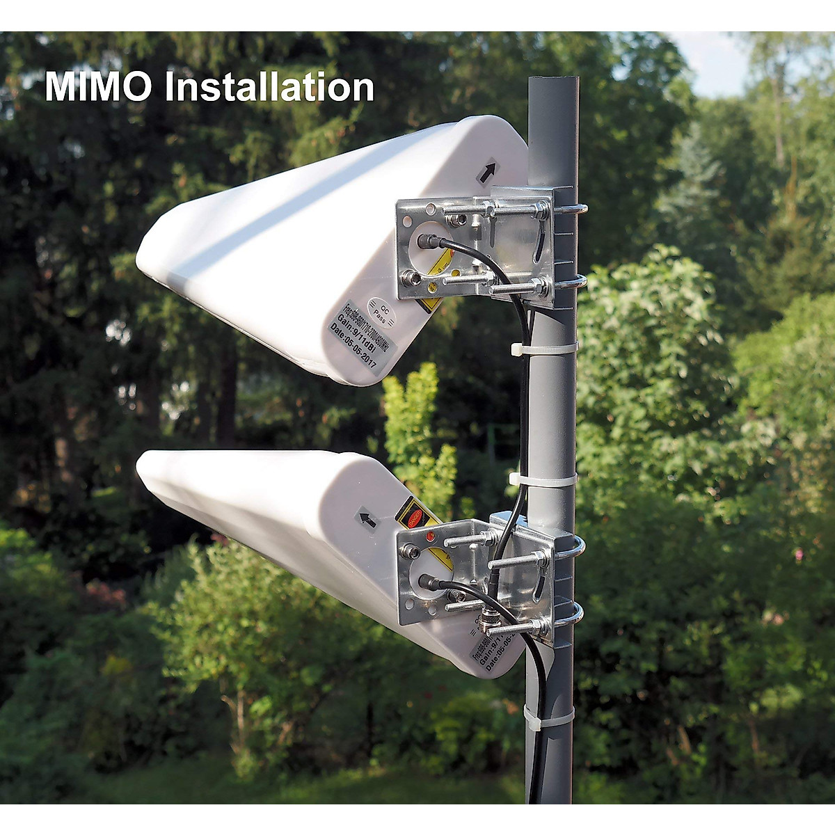 Proxicast 9/11 dBi Ultra Wideband High Gain 4G / 5G / CBRS/WiFi/Public Safety Band Fixed Mount Outdoor LPDA Directional Yagi Antenna (600-6000 MHz) (ANT-128-004)