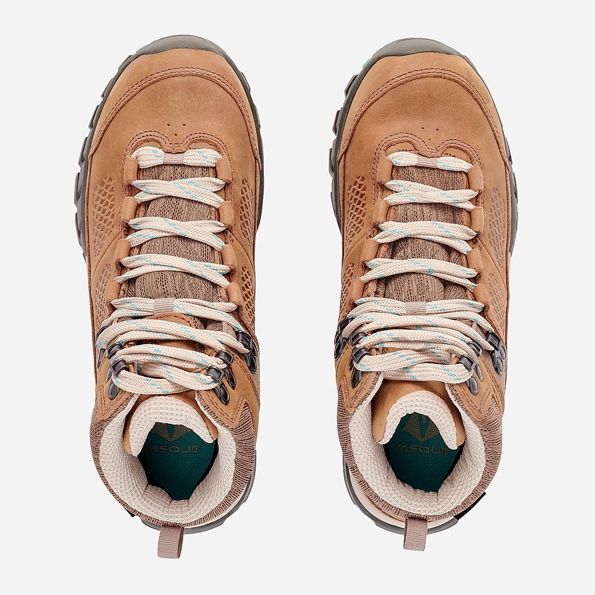 Vasque Women's Talus Mid Waterproof Hiking Boot, Brindle/Baltic, 8 Medium